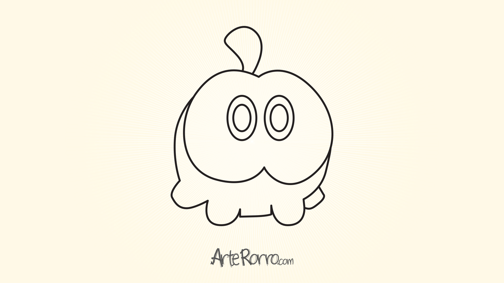 Om Nom · Arte Rorro · Dibujos para colorear en PDF para niños