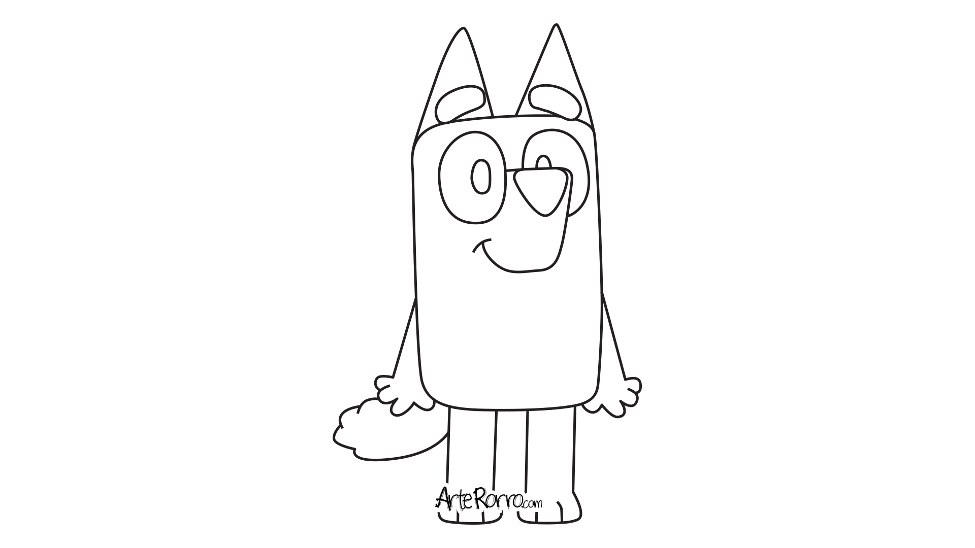 Dibujo de Bluey para colorear e imprimir · Arte Rorro